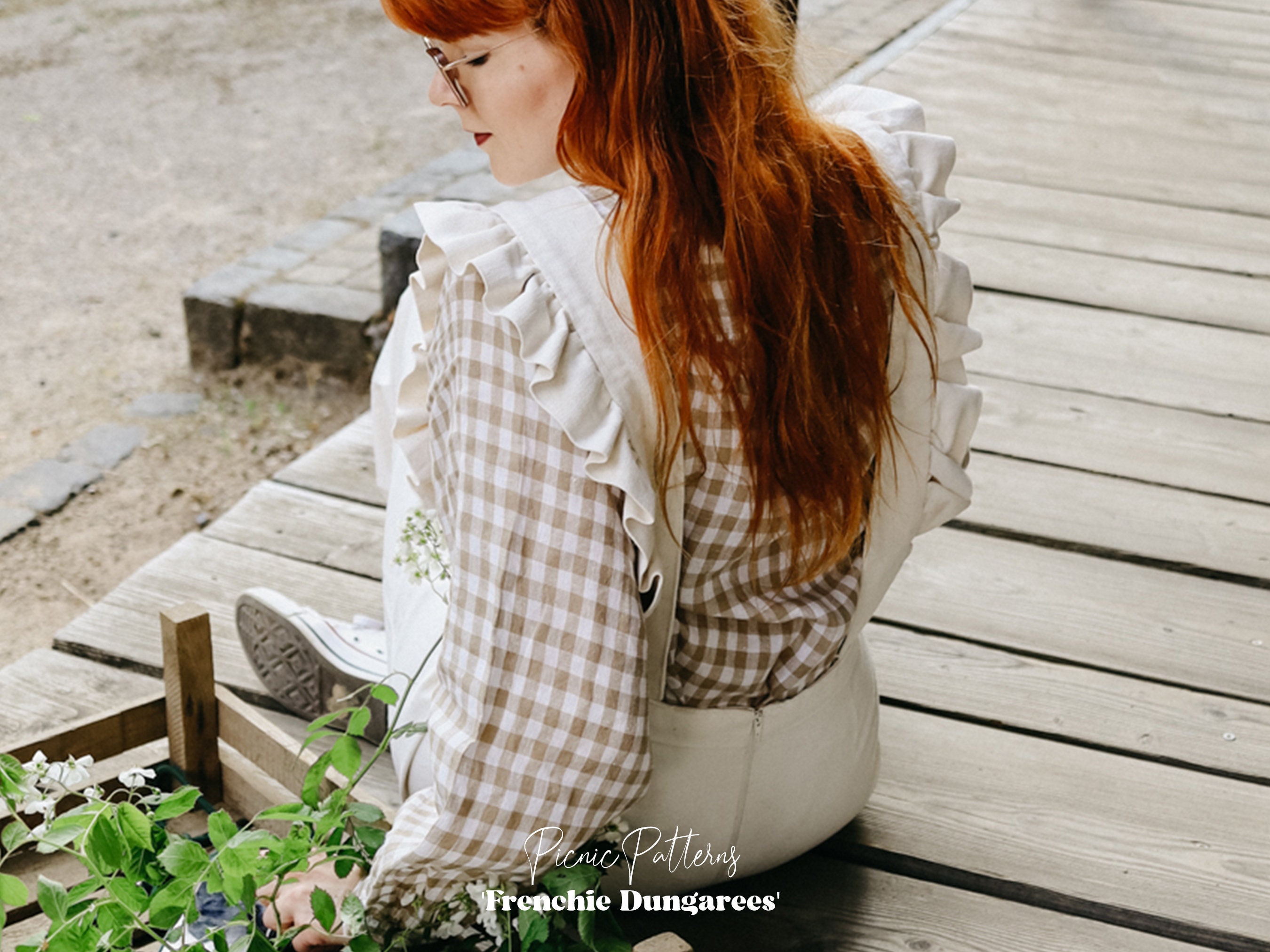 Dungarees Pinafore Bib Pants With Ruffles and Frills frenchie Dungarees ...