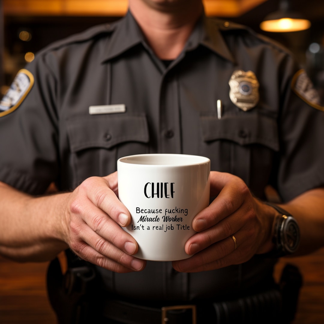 Police Chief Promotion or Retirement Mug, Law Enforcement Gift, Police ...