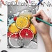 Pop Art Fruit Coloring Book 24 Greyscale Adult & Kids Detail - Etsy