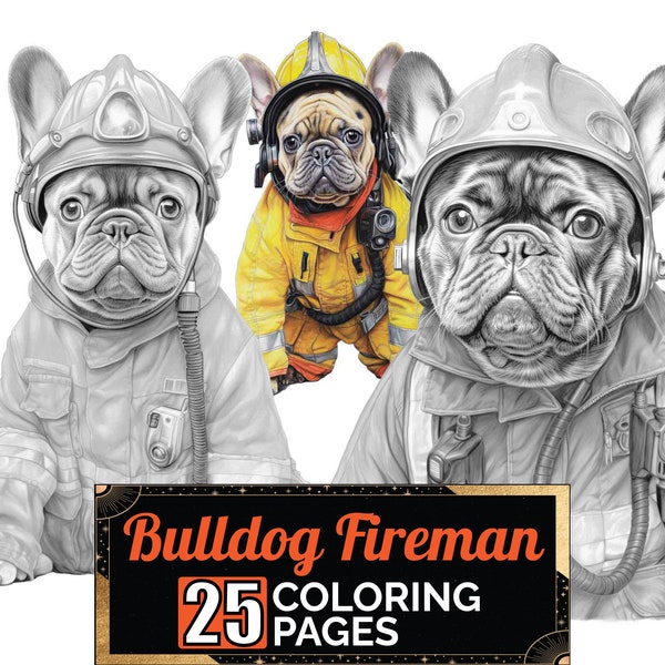 Fireman Coloring Sheet - Etsy