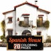 Spanish House Architecture Coloring Pages, 24 Premium Coloring Sheets ...