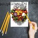 Abundance of Fresh Vegetables Coloring Book, 20 Detailed Greyscale ...