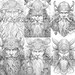 Odin Norse Mythology Coloring Book, 18 Detail Greyscale Adult & Kids ...