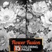 Small Chilean Flower House Coloring Book, 15 Detail Greyscale Adult ...