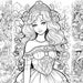 Magical Fairy Tale Girl Coloring Pages, 20 Premium Adult & Kids ...