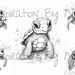 Cute Baby Sea Turtle Coloring Book, 21 Detail Greyscale Adult & Kids ...