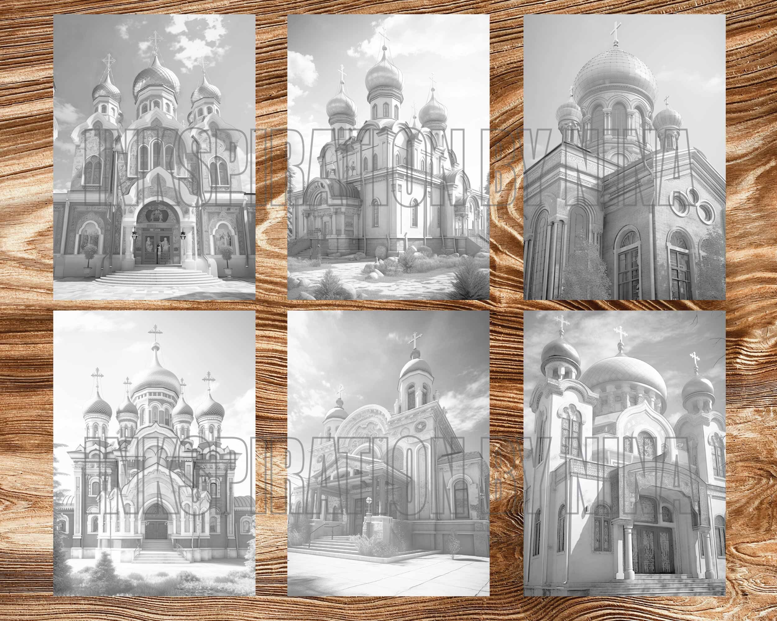 Orthodox Church Coloring Pages, 16 Premium Coloring Sheets, Adult ...