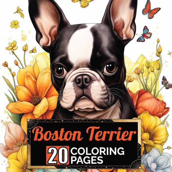 Terrier Coloring Page - Etsy