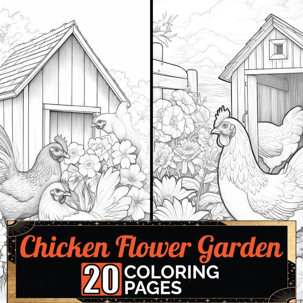 Chicken Jockey Coloring Pages - Etsy