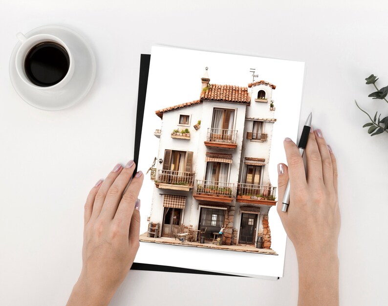 Spanish House Architecture Coloring Pages 24 Premium Coloring - Etsy