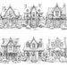 Small Christmas House Coloring Book, 24 Greyscale Adult & Kids Winter ...