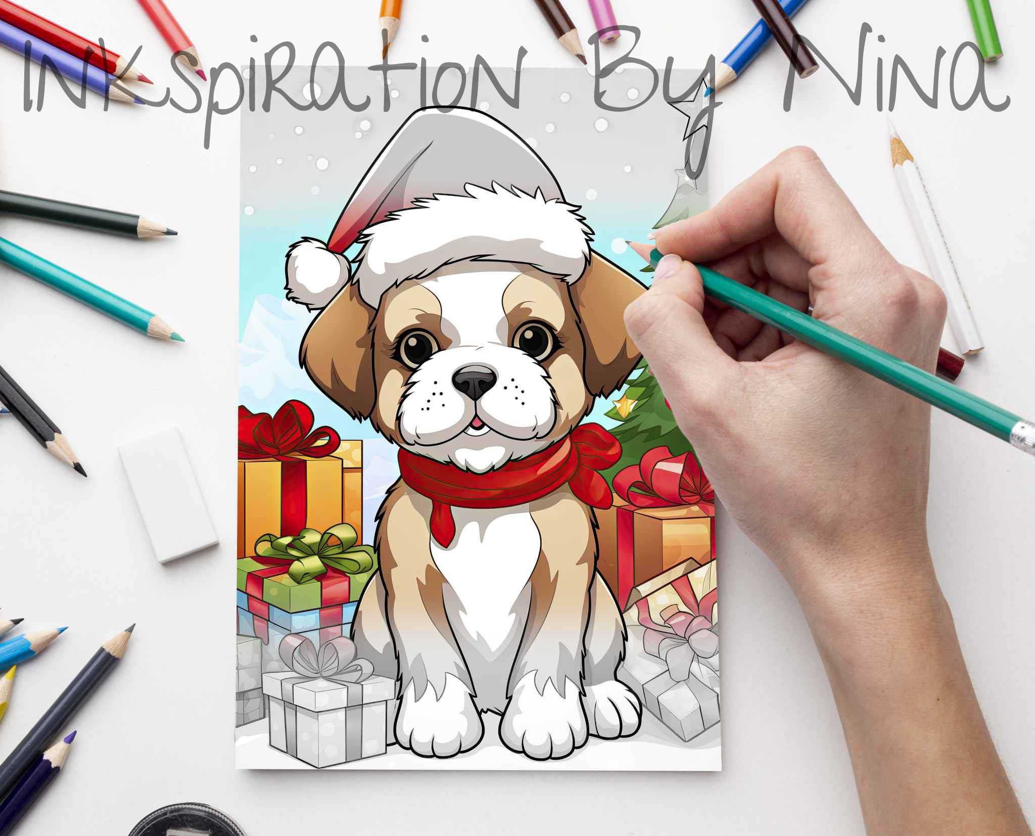 Cute Animals With Gifts Coloring Book 24 Premium Adult & Kids - Etsy