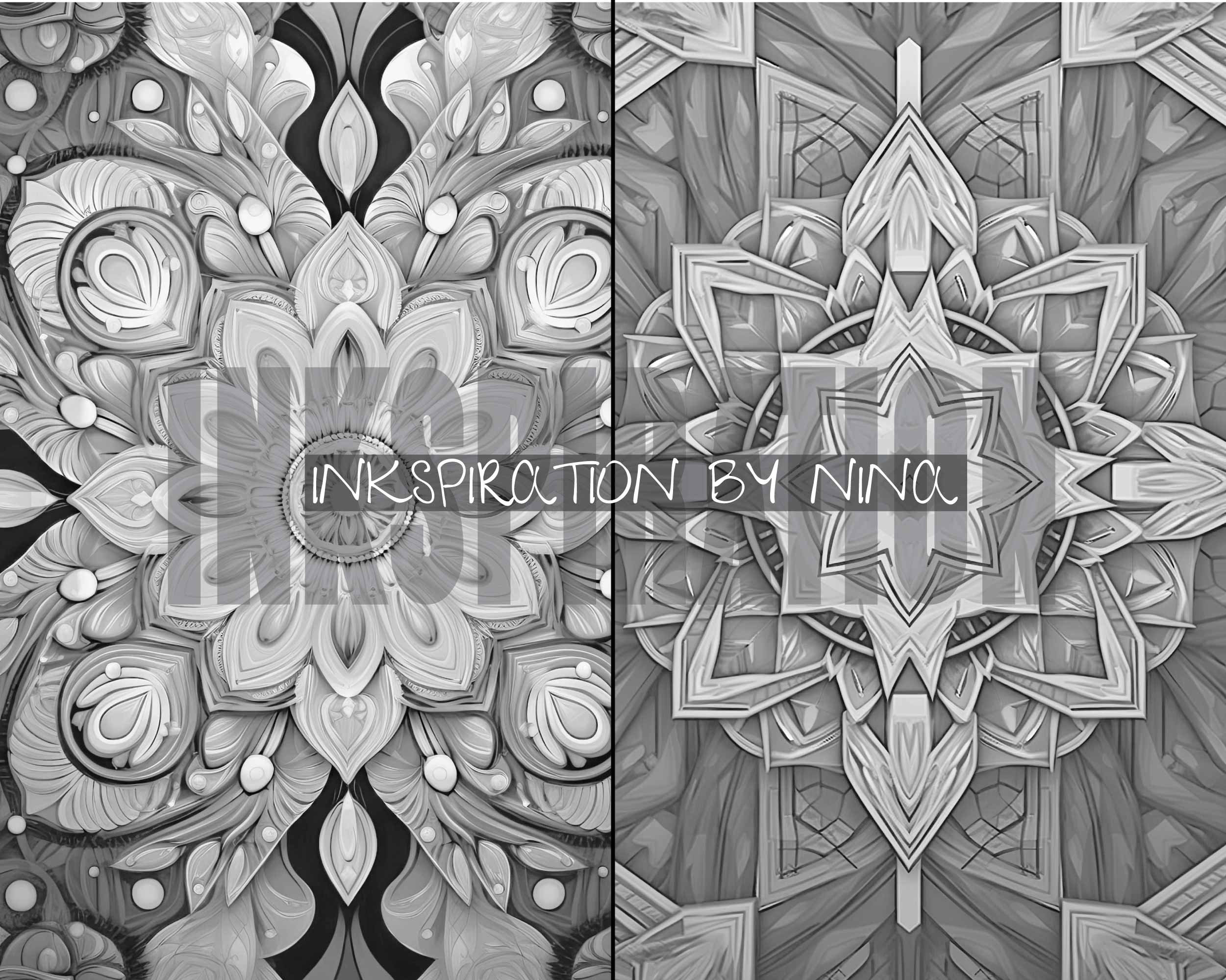 Geometric Patterns, 22 Premium Coloring Sheets, Adult & Kids Coloring ...