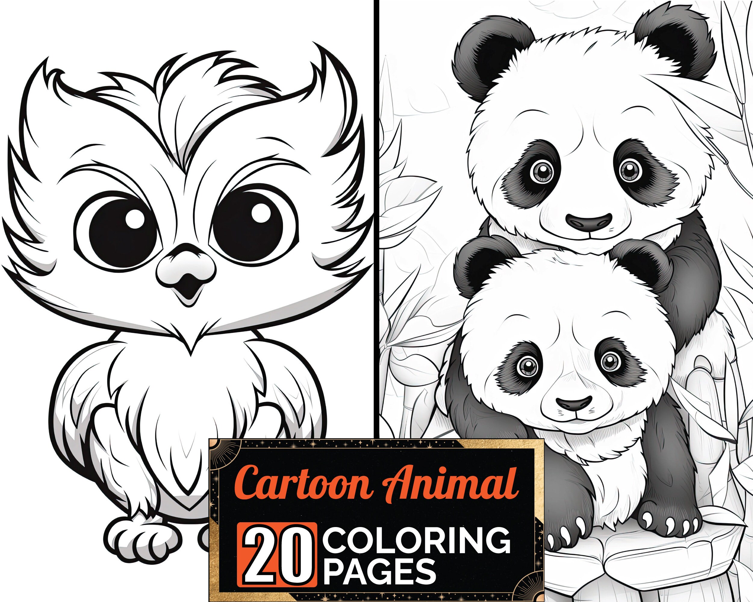Animal Coloring Pages Cartoon [2025]