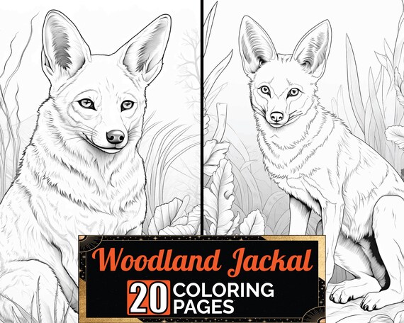 Jackal Coloring Sheets