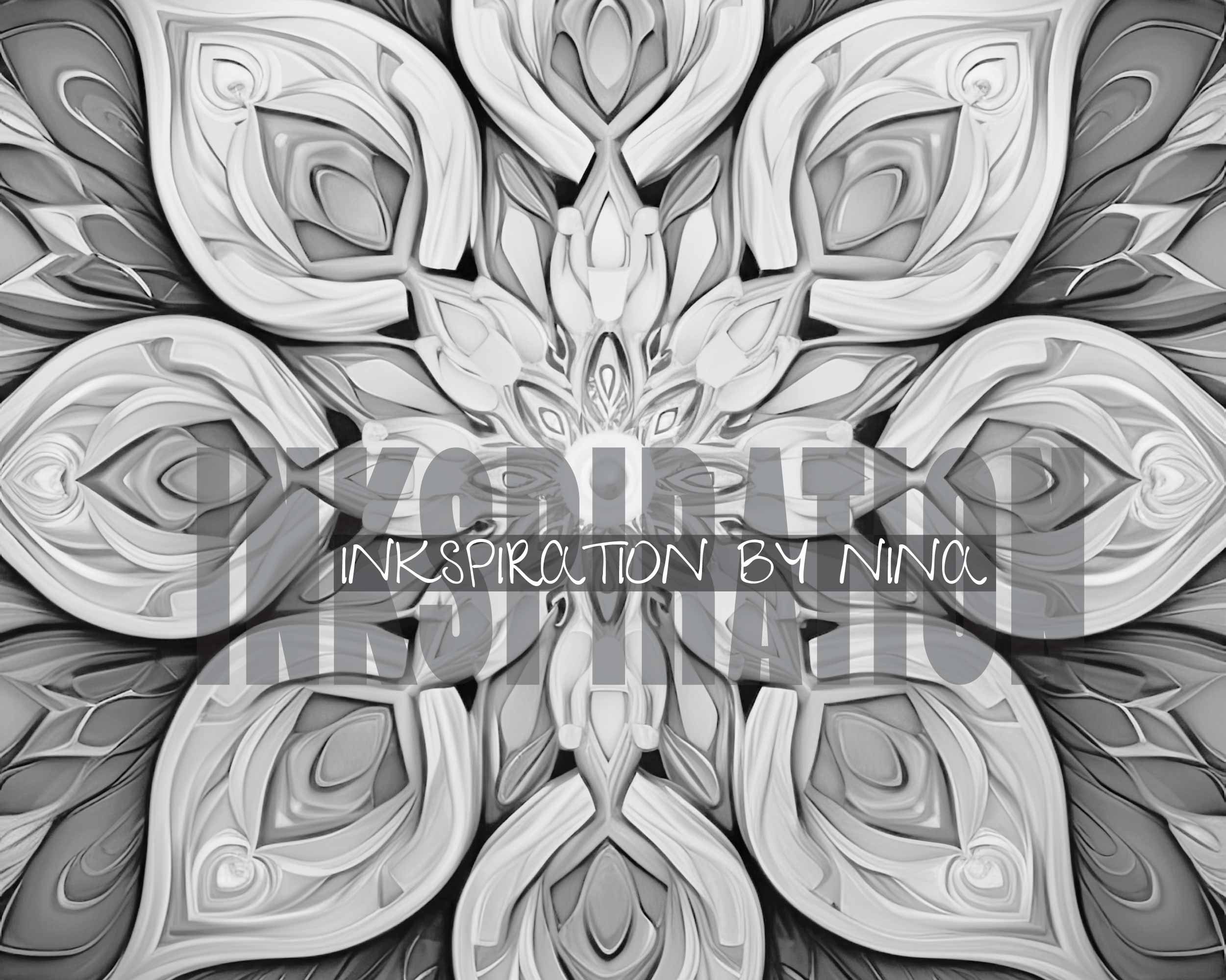 Geometric Patterns, 22 Premium Coloring Sheets, Adult & Kids Coloring ...