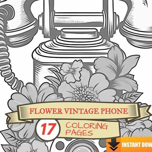Phone Coloring Pages - Etsy