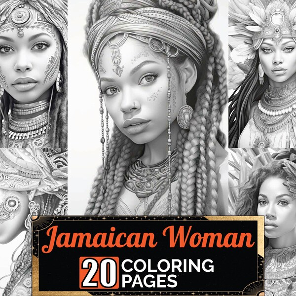 Braided Woman Coloring Pages - Etsy