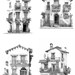 Spanish House Architecture Coloring Pages 24 Premium Coloring - Etsy