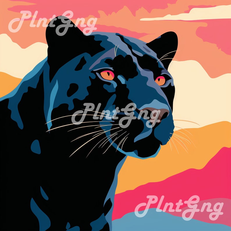 Black Panther Digital Art *INSTANT DOWNLOAD* - Etsy