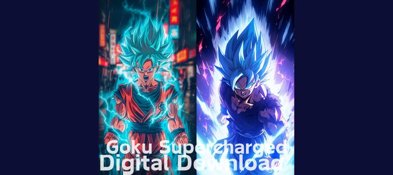 Goku Supercharged *INSTANT DOWNLOAD* - Etsy