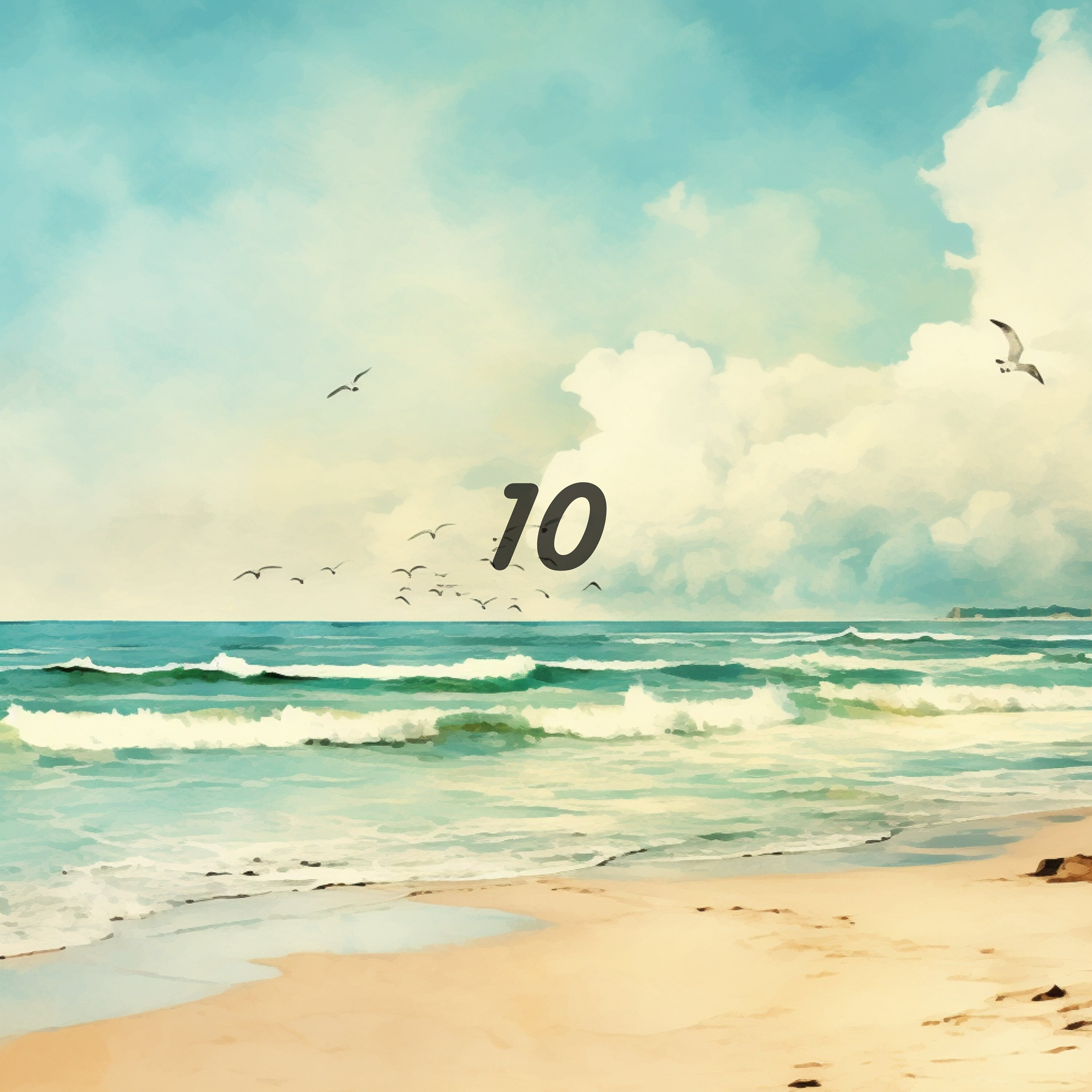 Beach Watercolor Digital Art *INSTANT DOWNLOAD* - Etsy