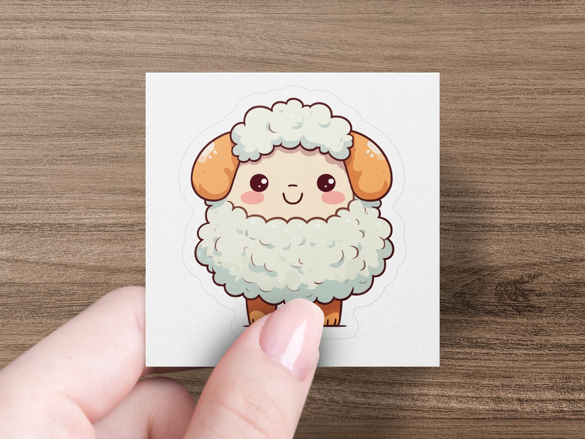 Kawaii Sheep Sticker - Cute and Fun - Perfect for Scrapbooking and ...