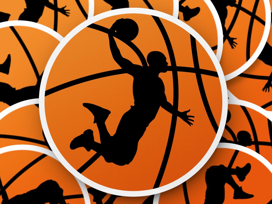 Basketball Sticker, Sports Sticker, Slam Dunk Sticker, Sticker Gift ...