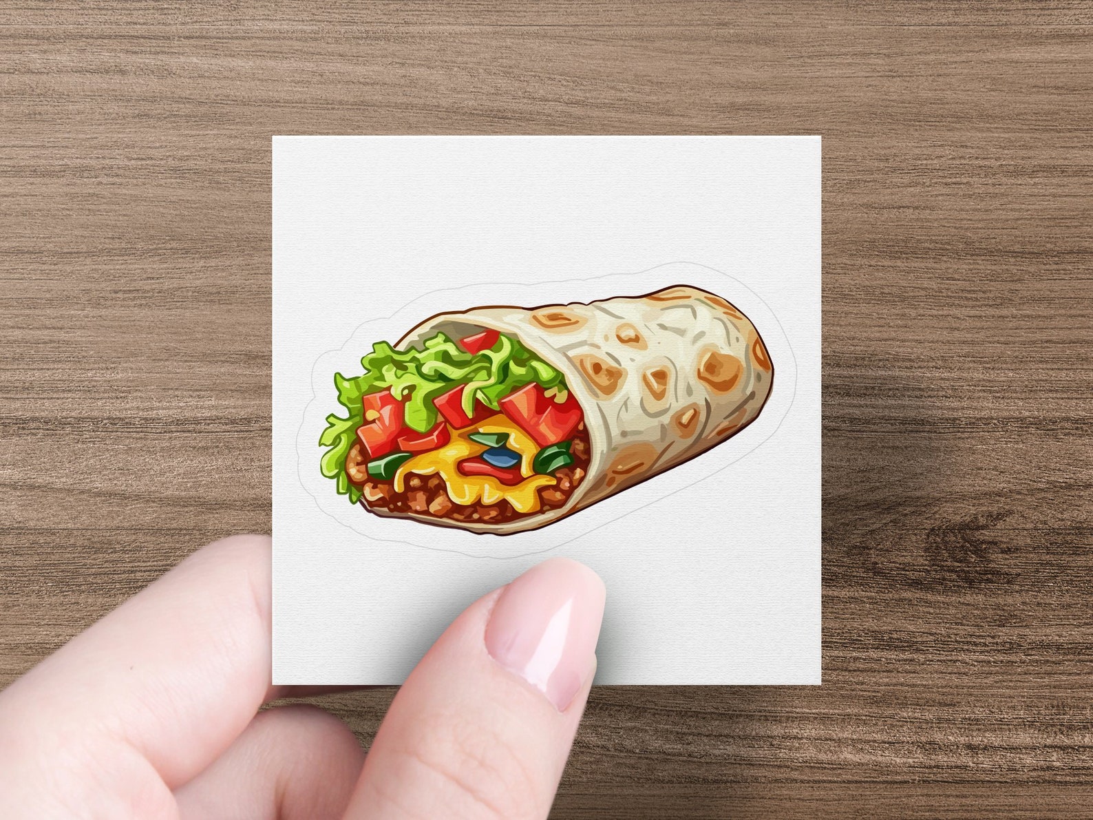 Fast Food Sticker - Street Food Sticker- Wrap Design Foodie Decal for ...