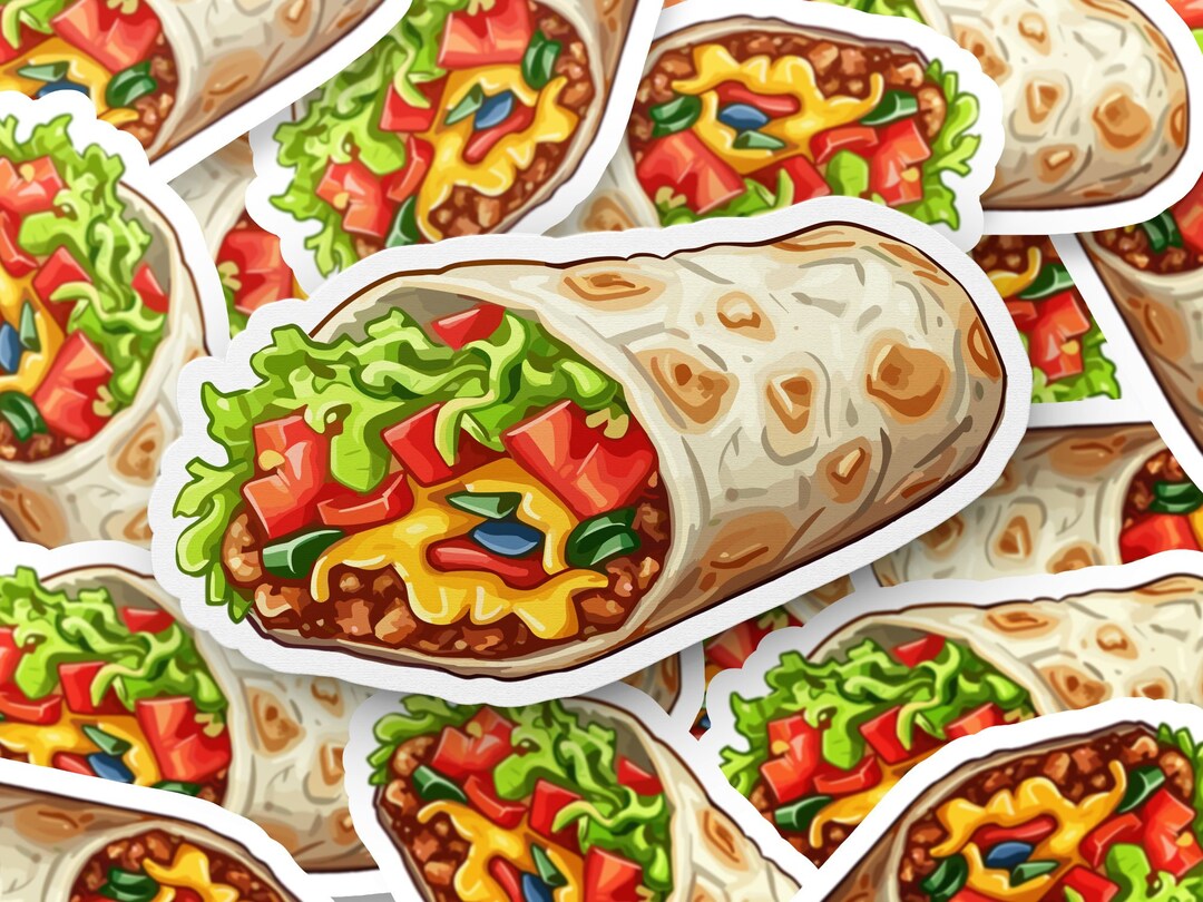 Fast Food Sticker - Street Food Sticker- Wrap Design Foodie Decal for ...