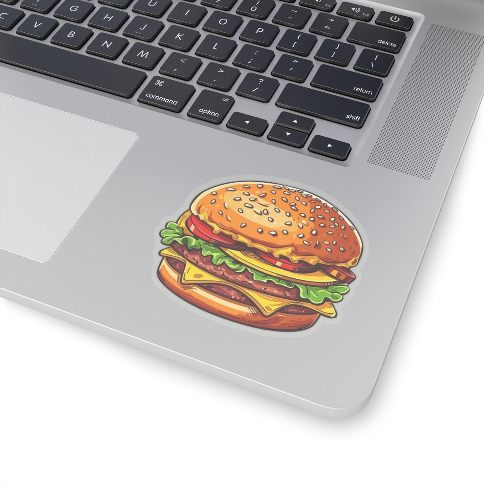 Cheeseburger Sticker, Fast Food Sticker, Cool Sticker, Hamburger ...