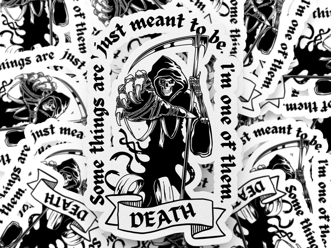 Grim Reaper Sticker, Death Sticker, Gothic Sticker, Gift Sticker ...
