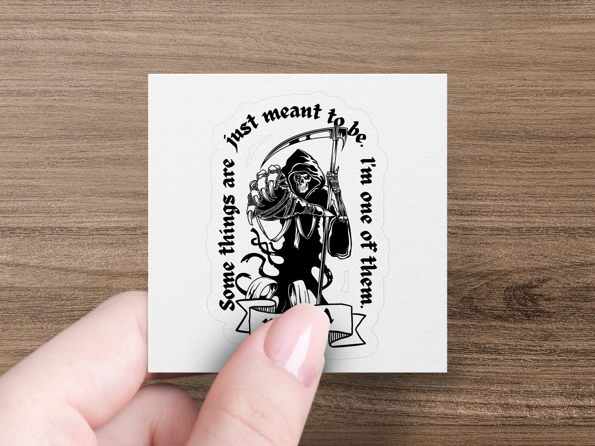 Grim Reaper Sticker, Death Sticker, Gothic Sticker, Gift Sticker ...