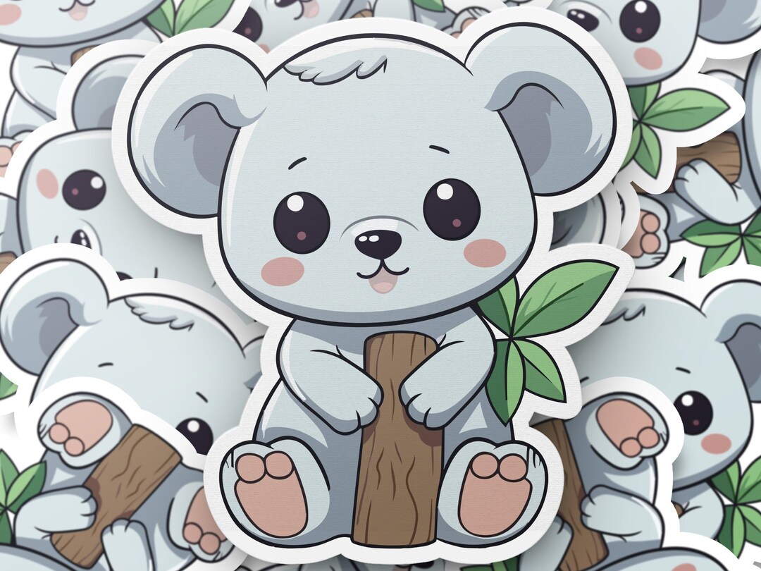 Cute Kawaii Koala Sticker - Fun and Adorable Koala Sticker for ...