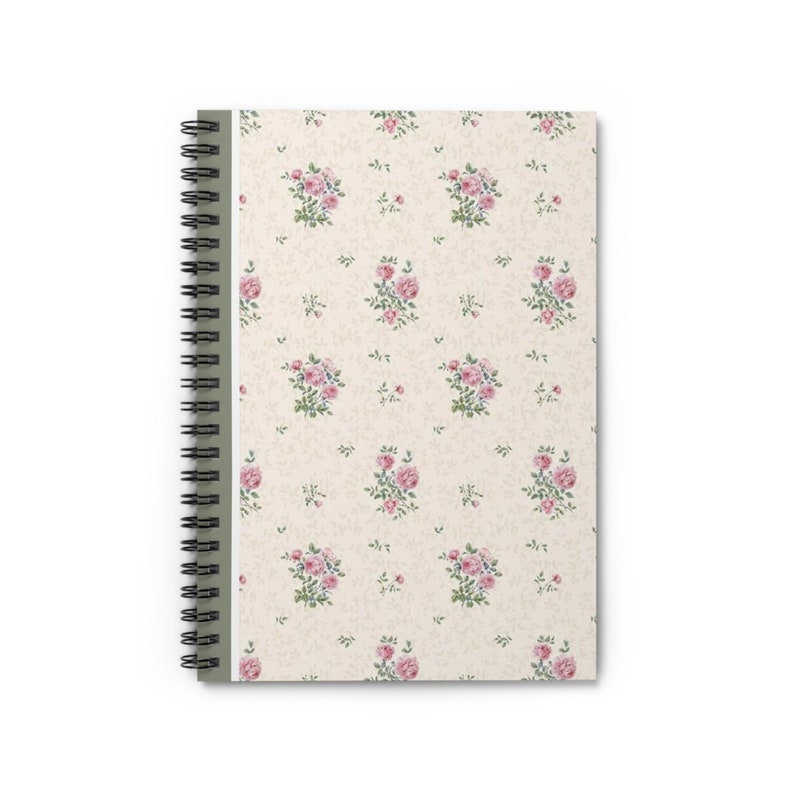 Premium Coquette Floral Notebook for Timeless Luxury, Spiral Notebook ...