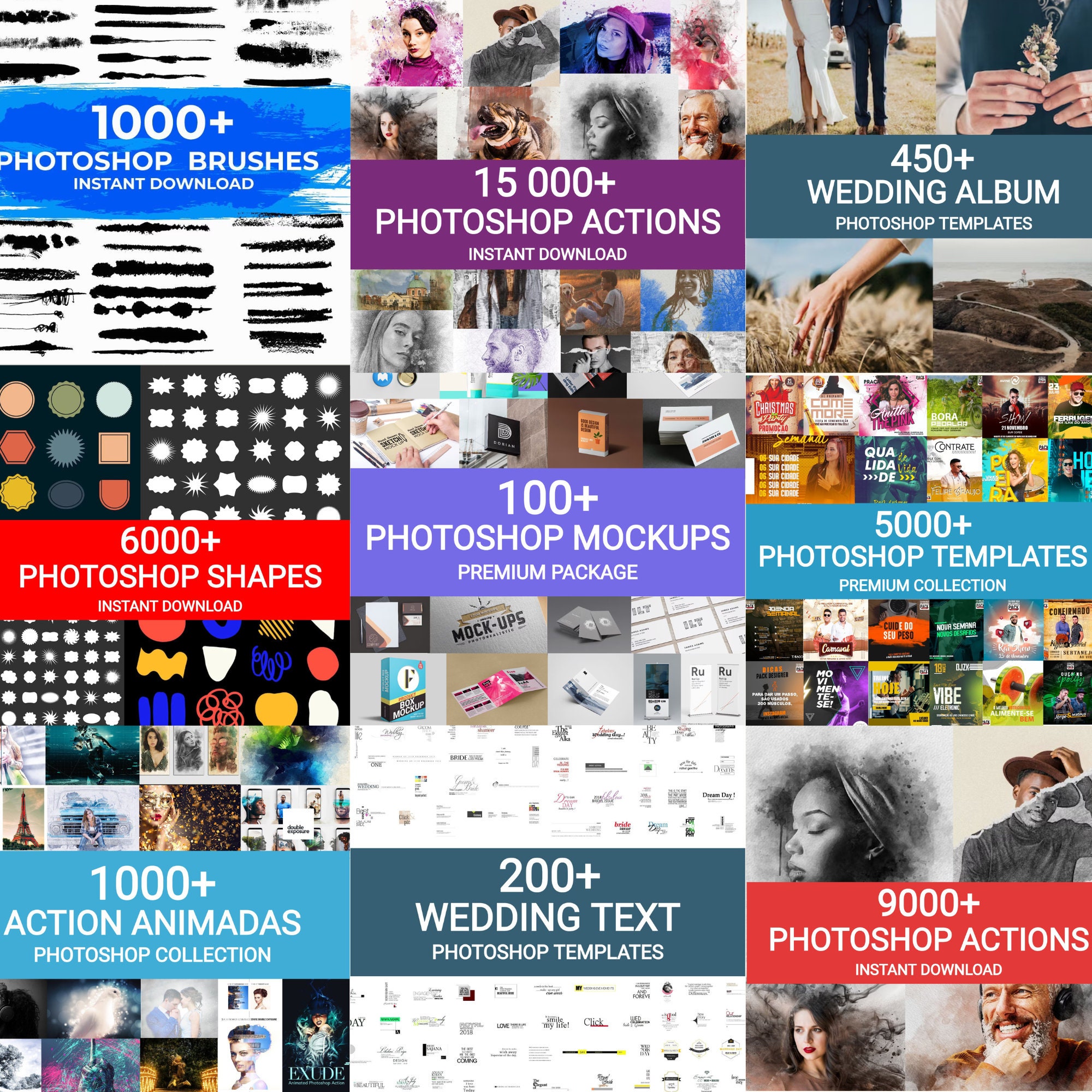 100000 Premium Assets for Graphic Designers Adobe Photoshop - Etsy