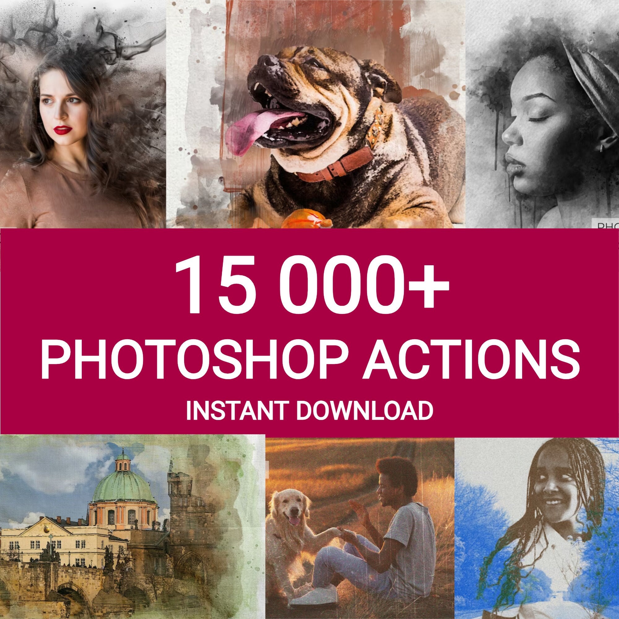 15,000+ Photoshop Actions, Graphic Design Premium Package (instant ...