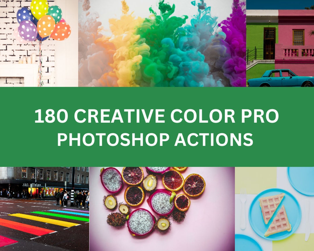 180 Creative Color Pro Photoshop Actions for Graphic Designers | Adobe ...