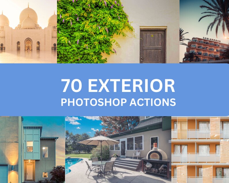 70 Dramatic Exterior Photoshop Actions (instant Download) - Etsy