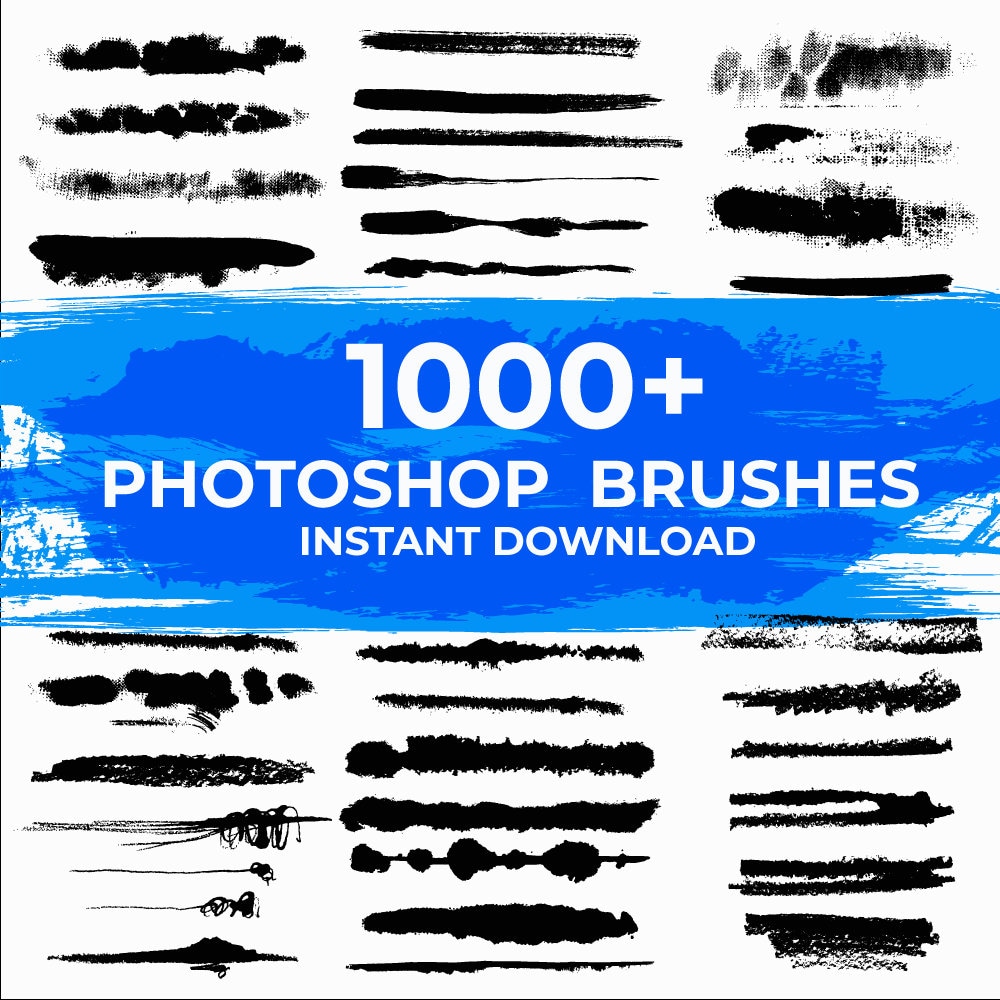 1000 Photoshop Brushes for Graphic Designers Adobe Photoshop PREMIUM Package INSTANT DOWNLOAD - Etsy