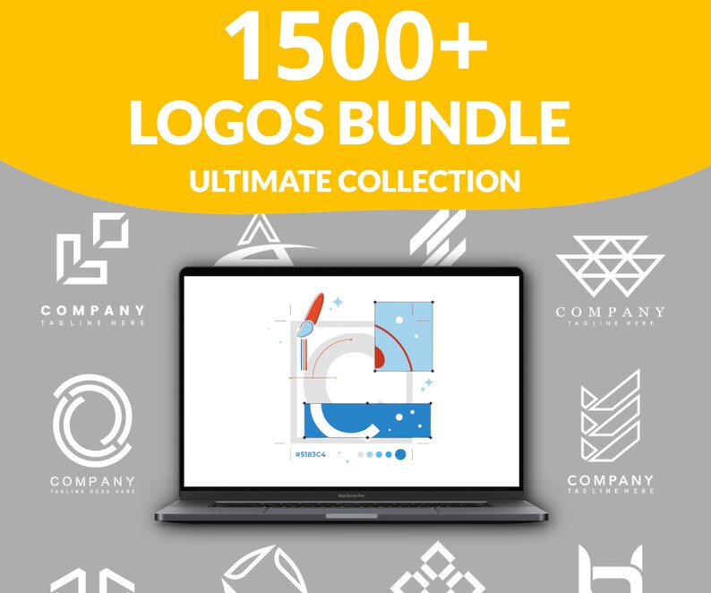 1500 Logos Bundle Designs ULTIMATE Collection - Etsy