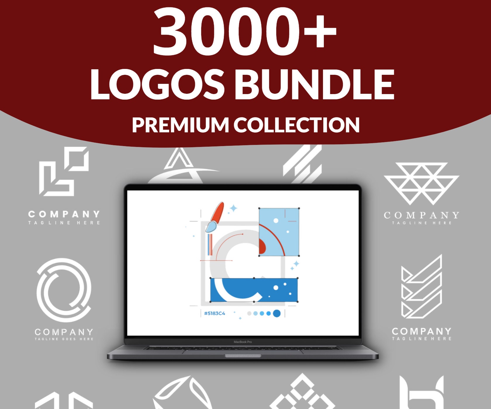 3000 Logos Bundle Designs Premium Collection - Etsy