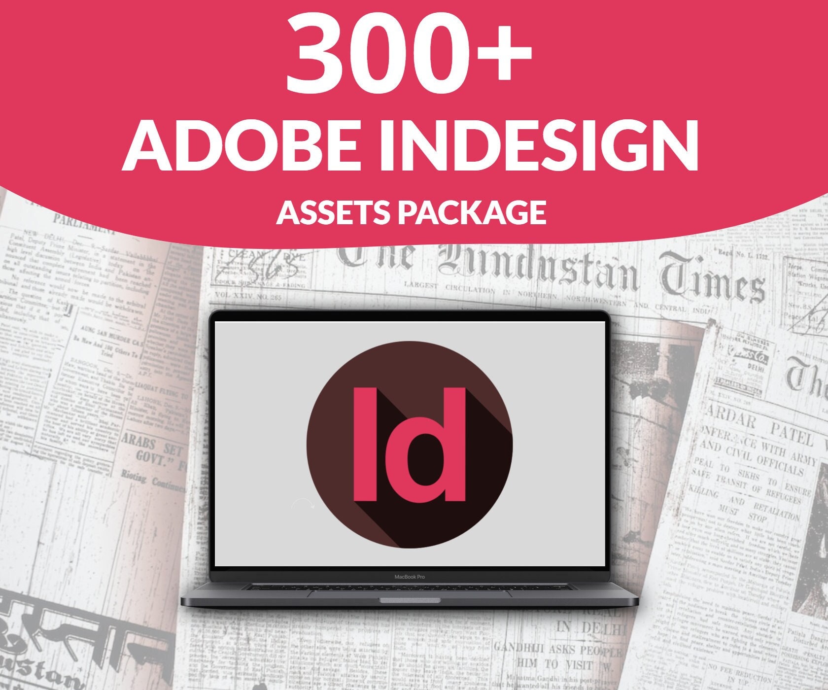 Adobe Indesign PREMIUM Package: 300+ Indesign Assets for Graphic ...