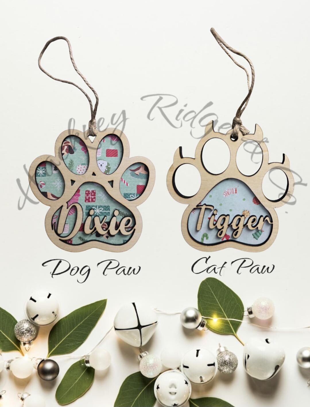 3D Laser Cut Personalized Pet Ornament - Etsy