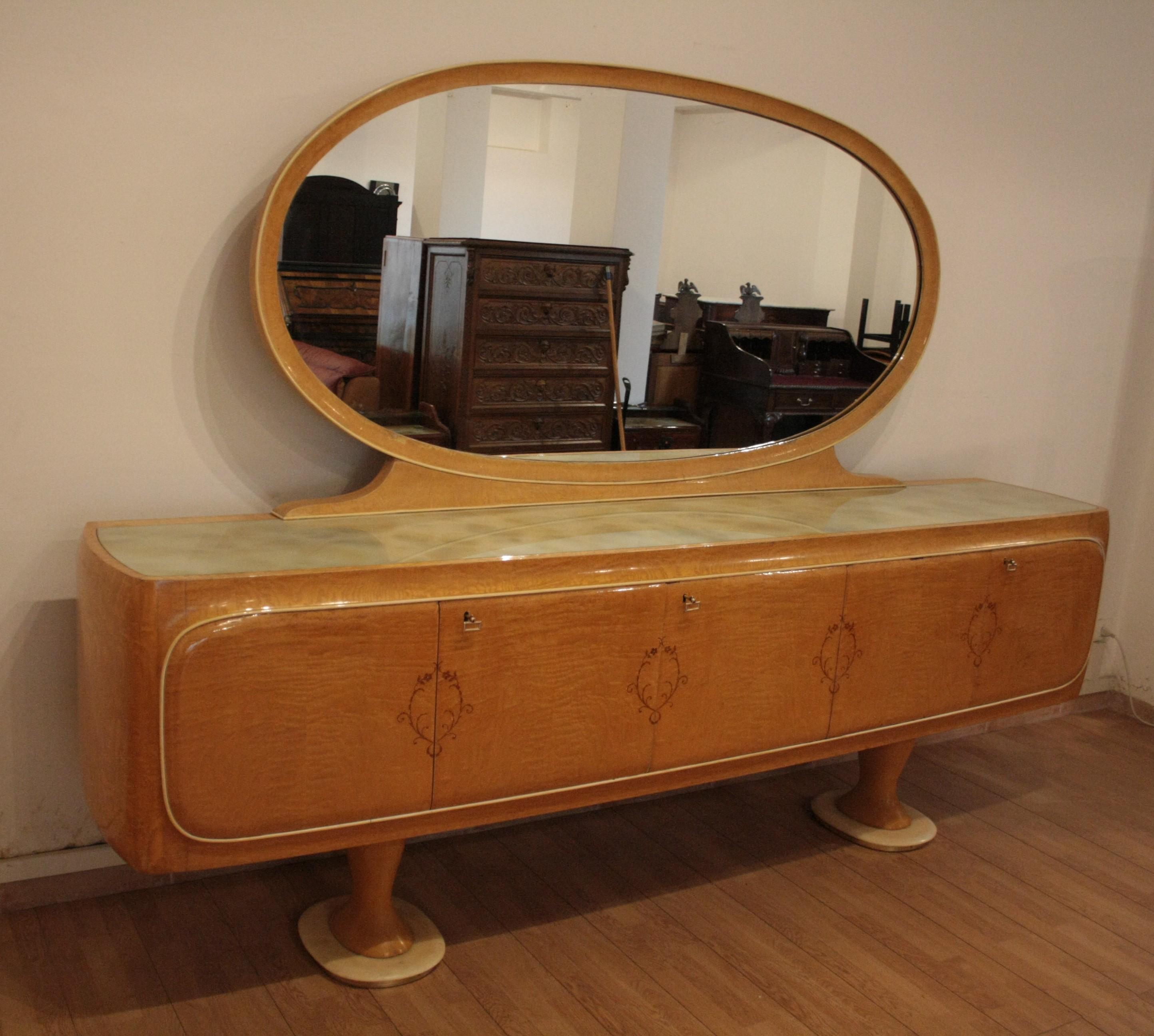 Vittorio Dassi Mirrored Dressing Bar Sideboard | Console Bar Cabinet ...