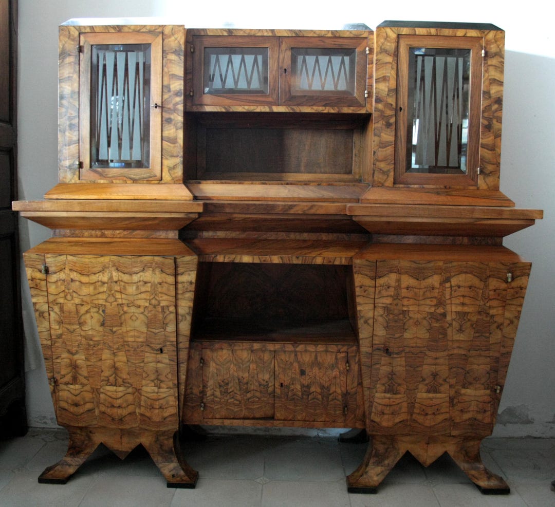 Art Decò Sideboard Double-body Italy Rome Made for Minister Bottai 1933 ...