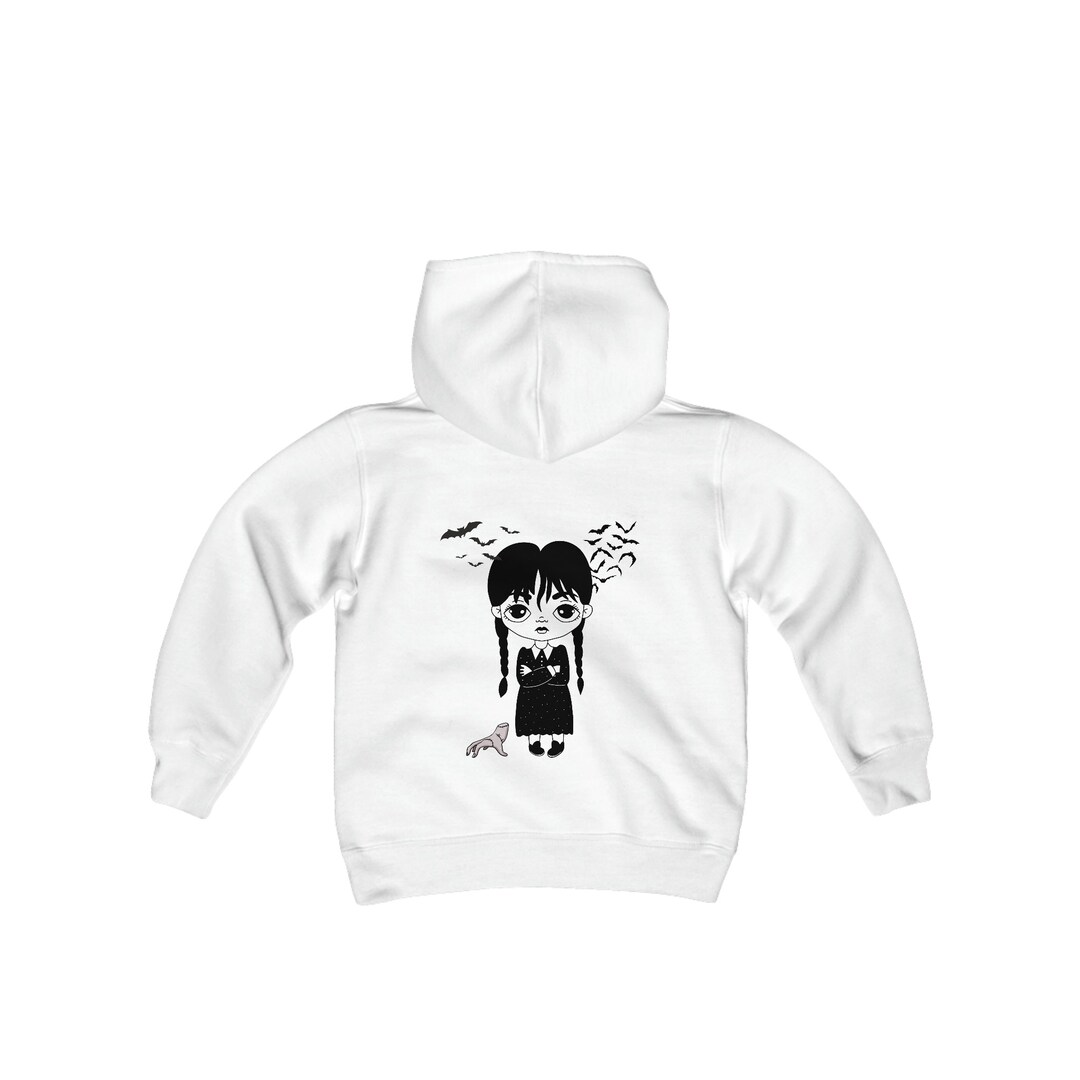 Wednesday Addams Youth Heavy Blend Hooded Sweatshirt - Etsy