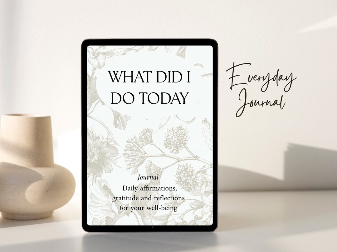 What Did I Do Today: Daily Affirmations Gratitude and - Etsy