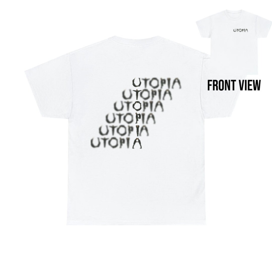 Travis Scott Utopia Merch T-shirt / Premium Design Tee / Back - Etsy