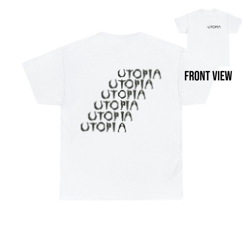 Travis Scott Utopia Merch T-shirt / Premium Design Tee / Back - Etsy